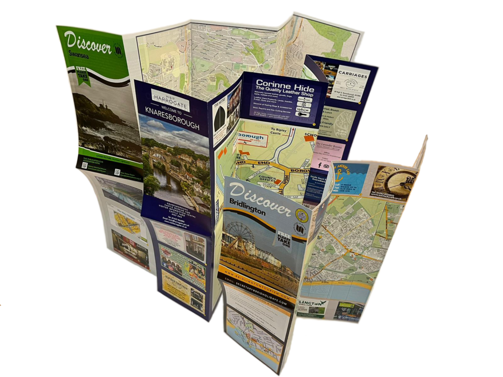 Folded Discover Map Guides – Discoveree